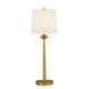 Lola 30" Buffet Lamp with Linen Shade, Gold - Bed Bath & Beyond - 42904551