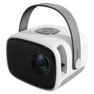RPJ264-WHITE Retro 480p Portable Home Theater Projector (White) - none ...