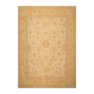 Hand Knotted Tan,Gold Persian Wool Oriental Area Rug (9x12) - 8' 10'' x ...