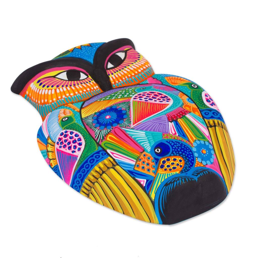 Handmade The Wisest Bird Ceramic Wall Art (Mexico) - Overstock - 31695814