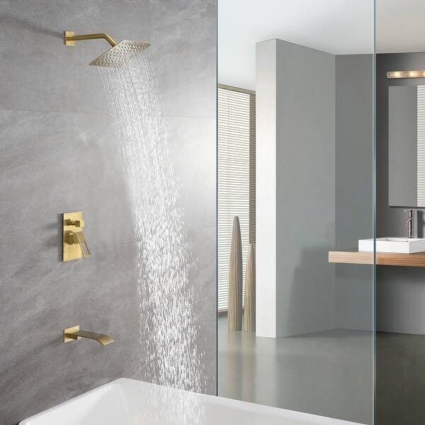 SUMERAIN Waterfall Shower Faucet system with Anti-scalding Pressure ...