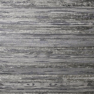 Arthouse Philomena Pewter Striated Wallpaper - Bed Bath & Beyond - 42619008