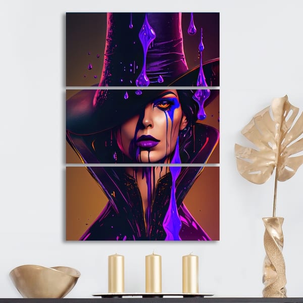 Designart "Female Criminal Mastermind I" Woman Fantasy Canvas Art Print ...