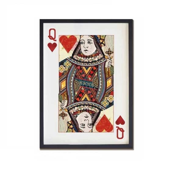 queen card frame