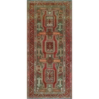 Noori Rug Fine Vintage Distressed Serenity Brown/Burgundy Runner - 4'5 ...