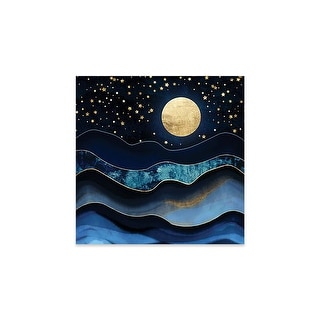 Golden Moon Print On Acrylic Glass by SpaceFrog Designs - Bed Bath ...