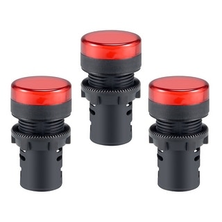 Indicator Lights AC/DC 12V, Flush Panel Mount 7/8" 22mm, 3Pcs - Bed ...