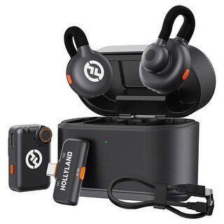 Hollyland LARK M2S Combo 2-Person Wireless Microphone System with USB-C ...