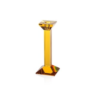 Carmac Colored Crystal Glass Taper Candle Holder - Bed Bath & Beyond ...