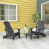 Seaton Folding Poly Adirondack Chair with Pull-out Ottoman, Set of 2 - On Sale - Bed Bath ...