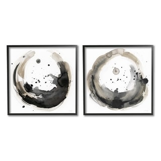 Stupell Urban Infinity Abstract Circles Painting 2 Piece Framed Giclee ...