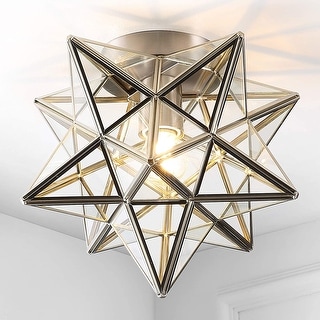 Moravian star ceiling light contemporary flush mount ceiling fixture ...