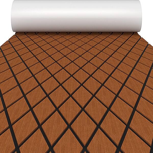 EVA Foam Boat Decking Sheet with Diamond Shape for Boat Surfboard-Brown ...