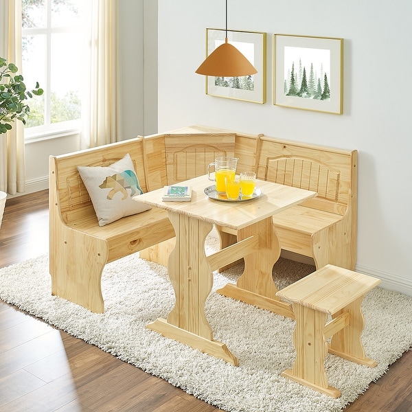 Pemberly row breakfast corner nook table set store