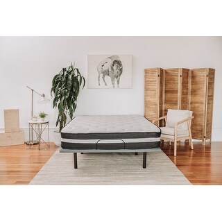 12 Inch Soft Innerspring and Quilted Foam Box Top Mattress - Black+ ...