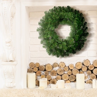 24" Deluxe Oregon Fir Wreath - 24 - Bed Bath & Beyond - 41797769