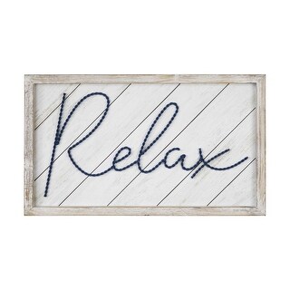 20" x 12" "Relax" Framed Wall Art - Bed Bath & Beyond - 39674764