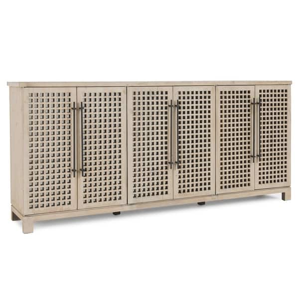 Landon 6-Door Sideboard Buffet by Kosas Home - 96Wx18Dx43H - Bed Bath ...