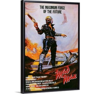 "Mad Max (1980)" Black Float Frame Canvas Art - Bed Bath & Beyond ...
