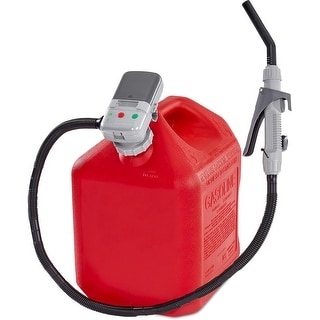 Deway Automatic Fuel Transfer Pump with Nozzle, AA Battery Powered ...