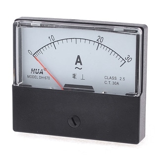 Measuring Tool AC 0-30A Current Rectangle Panel Analog Ammeter - Bed ...