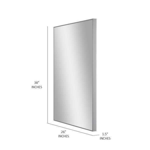 Silver Rectangle Accent Wall Mirror - N/A - Bed Bath & Beyond - 34611261