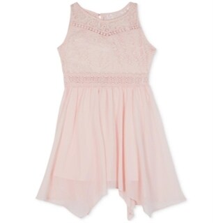 BCX Girl's Sophie Lace Dress Rose Size 13 - Bed Bath & Beyond - 40643772