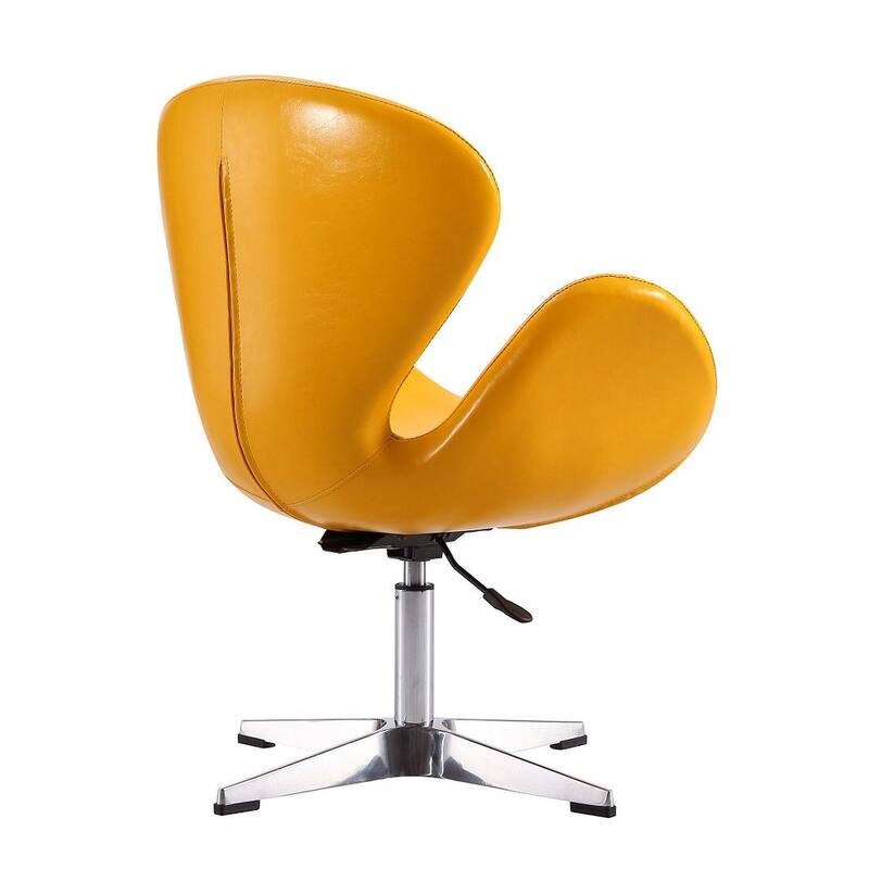 Manhattan Comfort Raspberry Upholstered Swivel Lounge Chair - Set of 2 ...