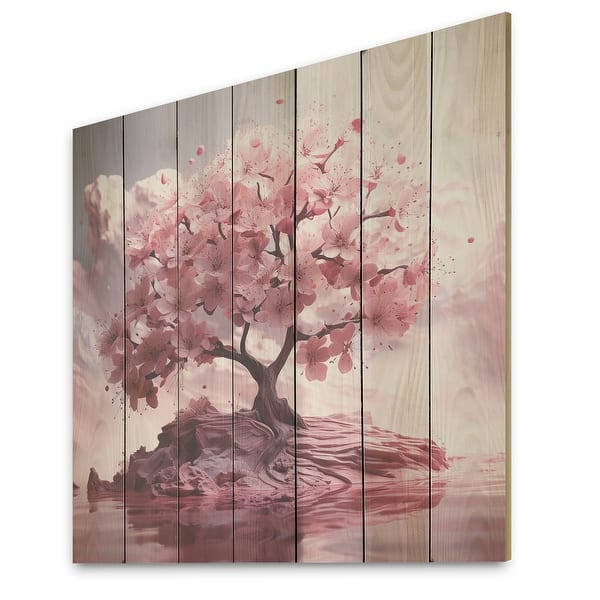 pink tree print