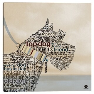 Word Dogs 1 by Dominique Vari Canvas Art Print - Bed Bath & Beyond ...