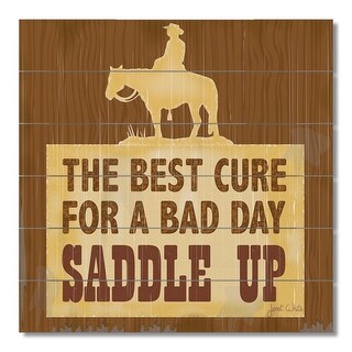 Saddle Up Pallet Wood Sign, 12 x 12 inches - Multi - Bed Bath & Beyond ...