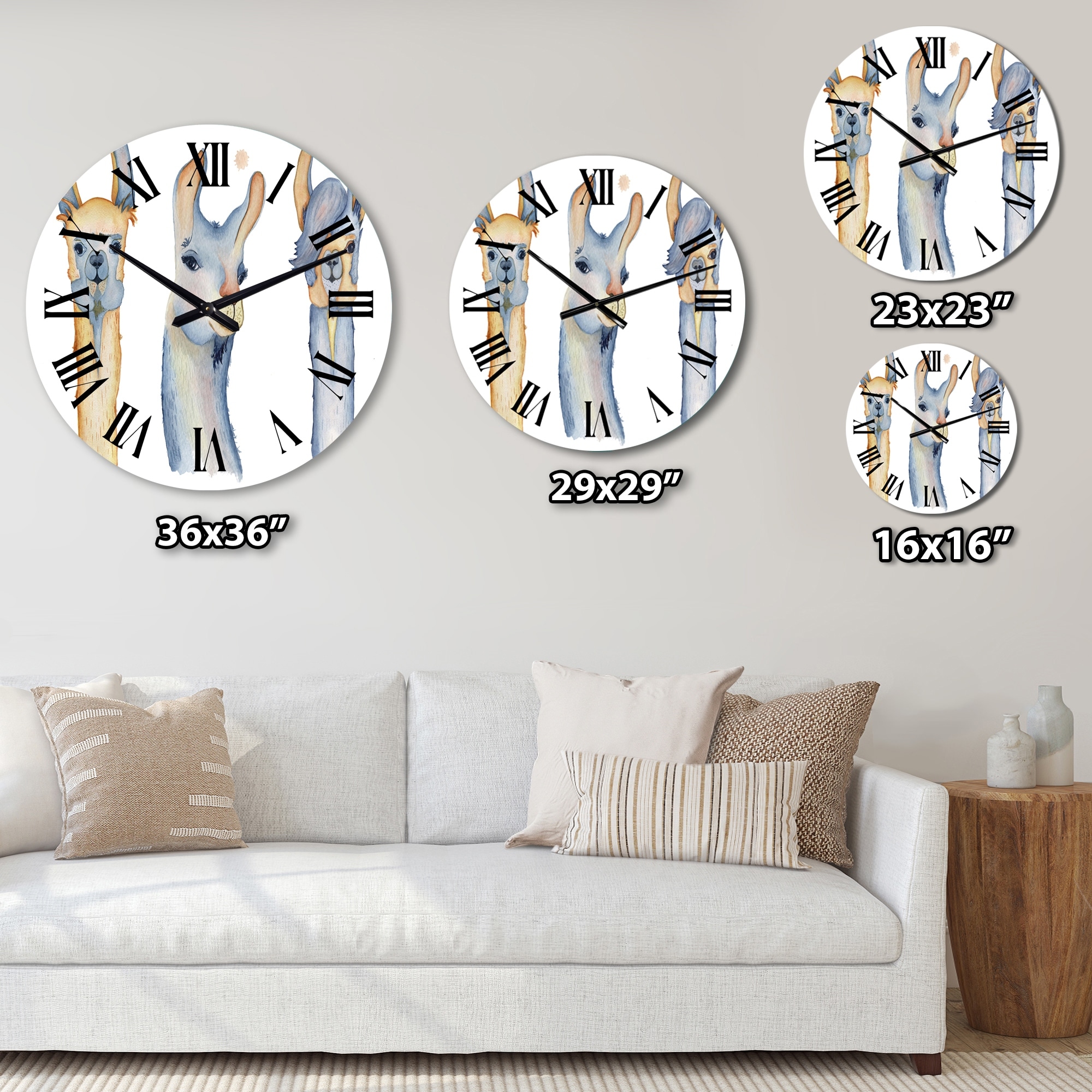 llama wall clock