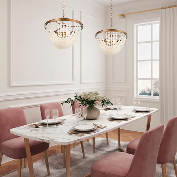 beachy dining room table light