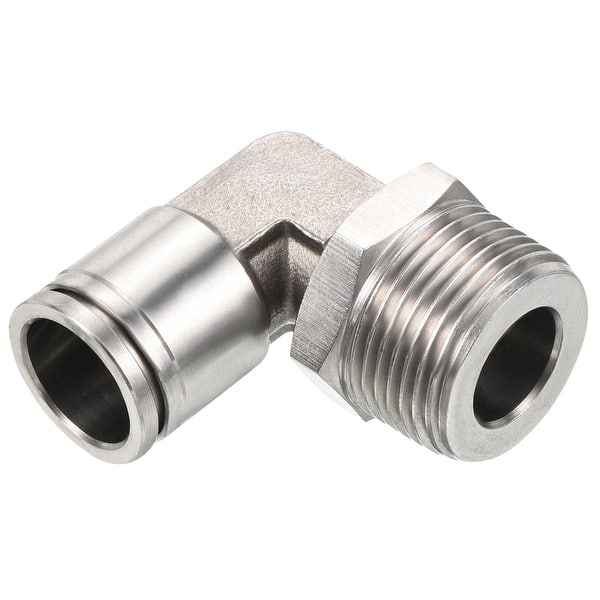 Push to Connect Fitting Elbow 5/8 Inch Tube OD 3/4 NPT Male Thread ...