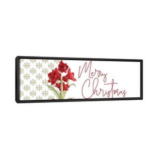 iCanvas "Merry Amaryllis panel I" by Tara Reed Framed - Bed Bath ...