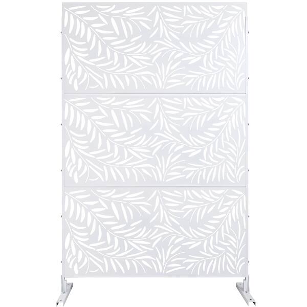 Outdoor & Indoor Privacy Screen Metal Privacy Screen 76" H×48" W ...