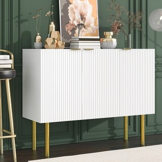 Sideboard Particle Board & MDF Board Cabinet Console Tables with Gold ...