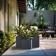 Tall Concrete Square Plant boxes / Large Indoor and Outdoor flower ...