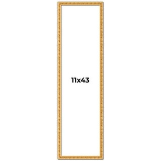 11x43 Frame Gold Real Wood Picture Frame Width 1 inches | Interior ...