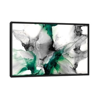 iCanvas "Emerald Gale II" by Jennifer Goldberger Framed Canvas Print ...