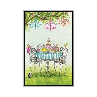 iCanvas "Tea Party Garden Tea Party" by Bella Pilar Framed - Bed Bath ...