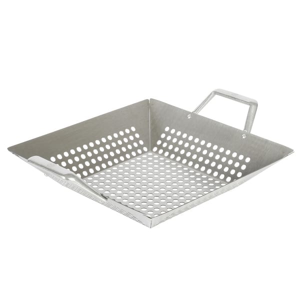 12 Inch Square Cast Aluminum BBQ Grill Topper with Handles - Bed Bath ...