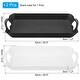 2Pcs Plastic Restaurant Serving Tray, Rectangle Fast Food Serving Tray ...