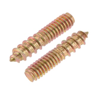 s Uxcell M8x25mm Hanger Bolts Double Head Dowel Screw For Double Ended ...