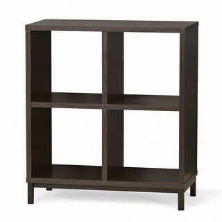 4-Cube Organizer with Metal Base, Espresso - Bed Bath & Beyond - 36714058