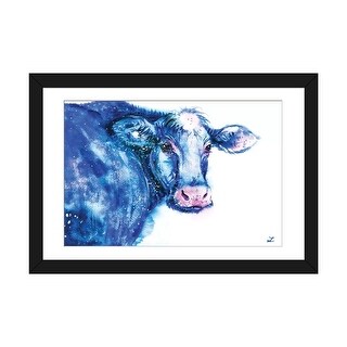 iCanvas "Blue Cow" by Zaira Dzhaubaeva - Bed Bath & Beyond - 37322805