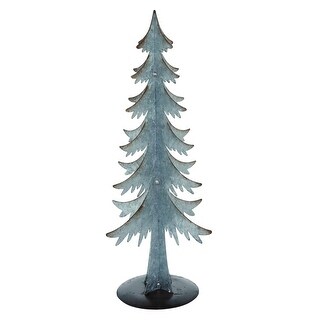 20" Silver Traditional Galvanized Tree Christmas Decor - Bed Bath ...