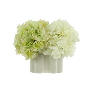 Hydrangeas Arranged in a Rectangular Ceramic Vase - Bed Bath & Beyond ...