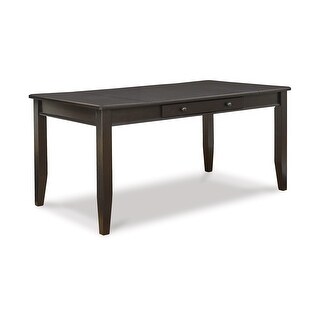 66 Inch Rectangular Lift Top Dining Table, Black Wood Frame, Single ...