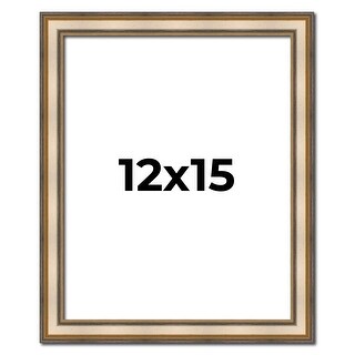 12x15 Frame Gold Solid Wood Shadow Box Width 1.5 Inches | Interior ...